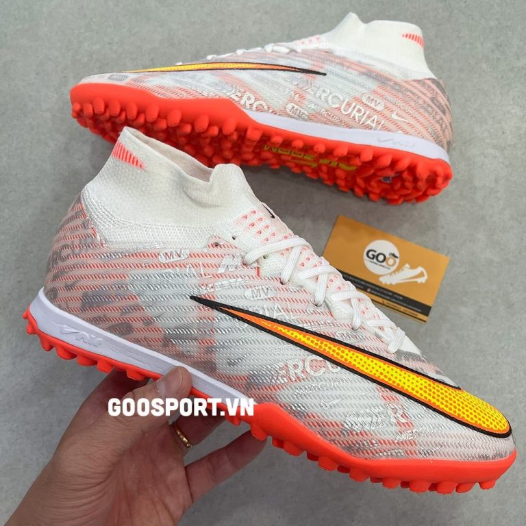 GIÀY ĐÁ BÓNG MBAPPE NIKE AIR ZOOM MERCURIAL SUPERFLY 9 TF TRẮNG XANH ...